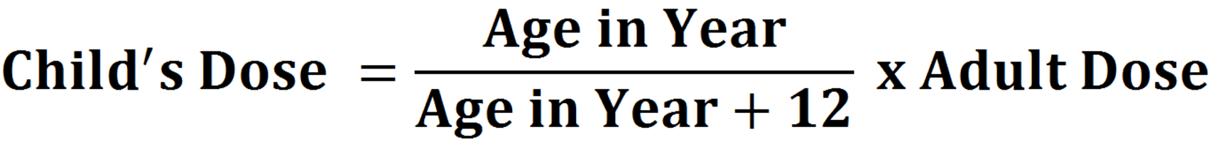Young's Rule, Age-Based Pediatric Dose Calculator | Medicalculators